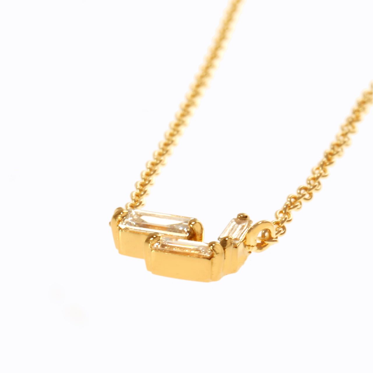 Essence Baguette Necklace 0.1ct – YON (ヨン)| 公式 Essence Baguette Necklace 0.1ct – YON (ヨン)| 公式